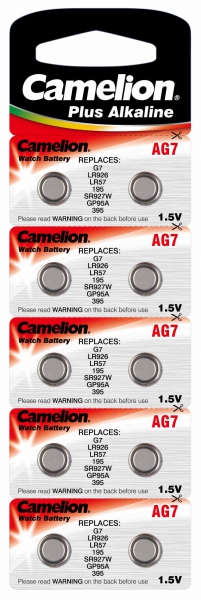 profimaterial europe - AG7 / LR926 / G7 / 395 / SR927W Camelion 1,5Volt ...